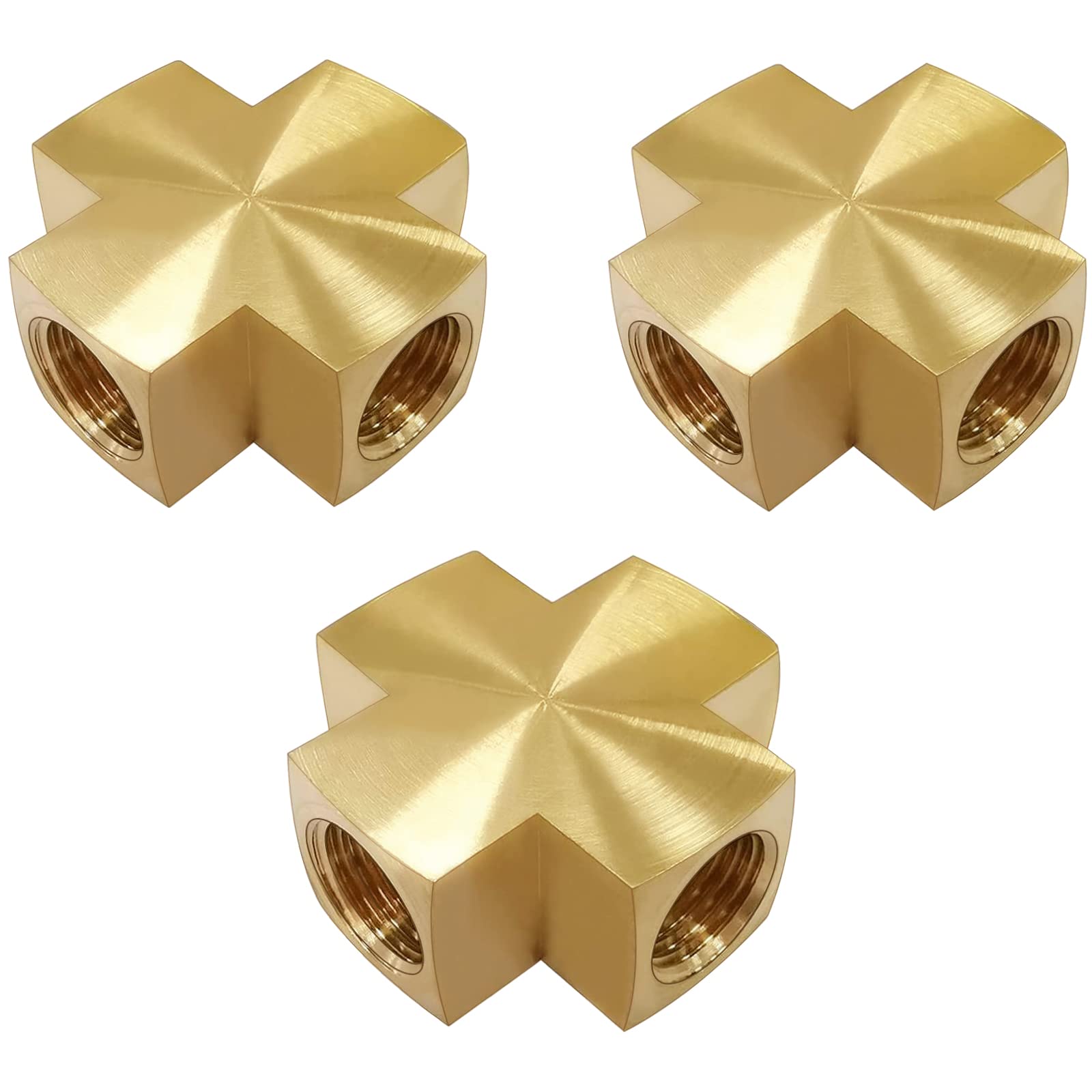 Snapklik.com : Midanya 1/4 X 1/4 X 1/4 X 1/4 Inch NPT Female Thread ...