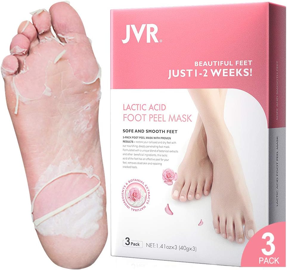 Foot Peel Mask, 3 Pack JVR Feet Exfoliating Mask, Moisturizing Socks ...