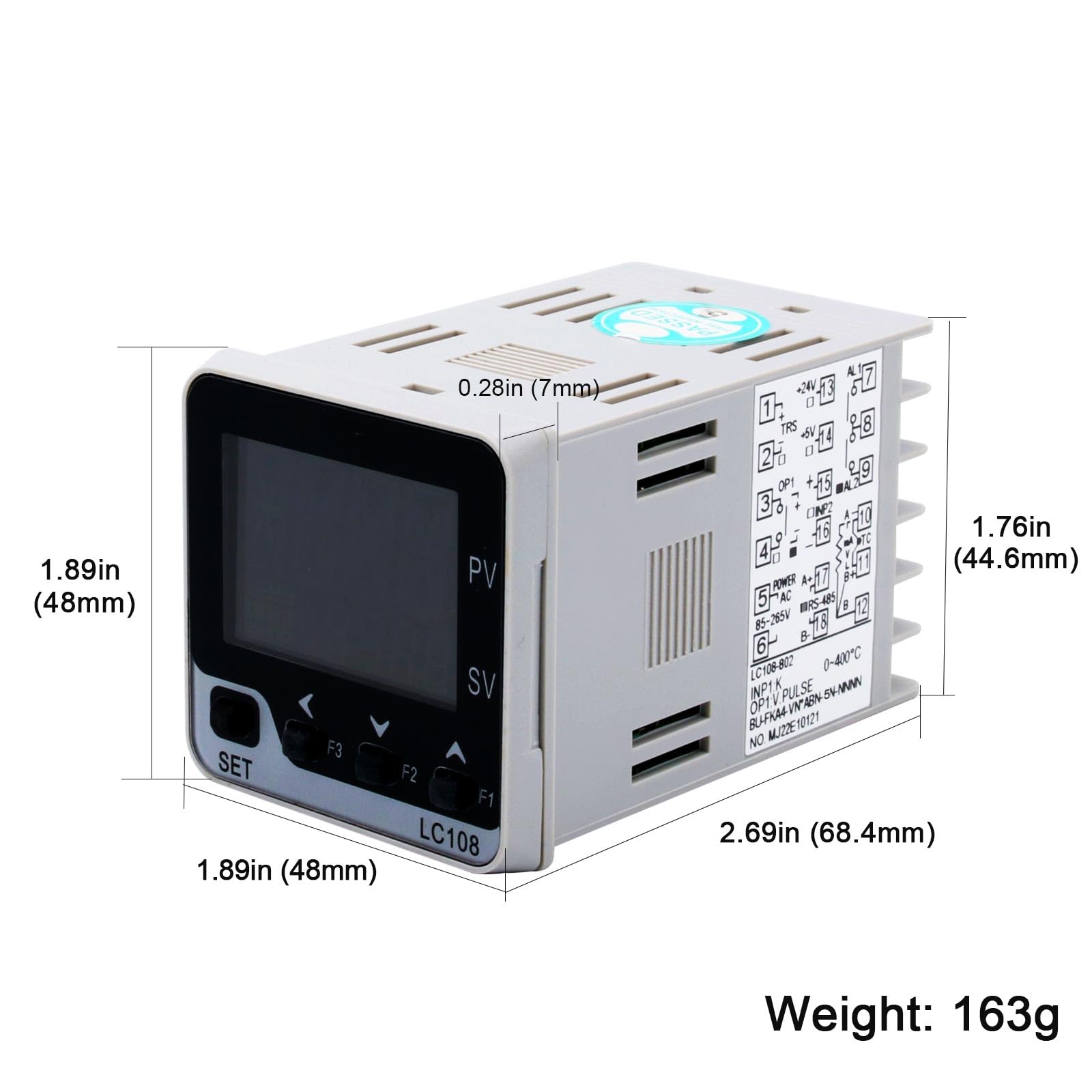 Snapklik.com : LCLCTC RS-485 Modbus -RTU Communication TC/RTD Input LCD ...
