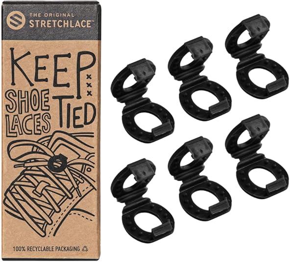 Amazon.com: THE ORIGINAL STRETCHLACE Shoelace Knot Clips Keep Shoe ...