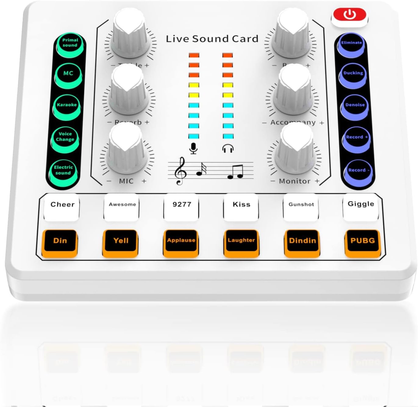 Live Sound Card, Mini Audio Mixer Board for PC Computer Phone, Voice ...