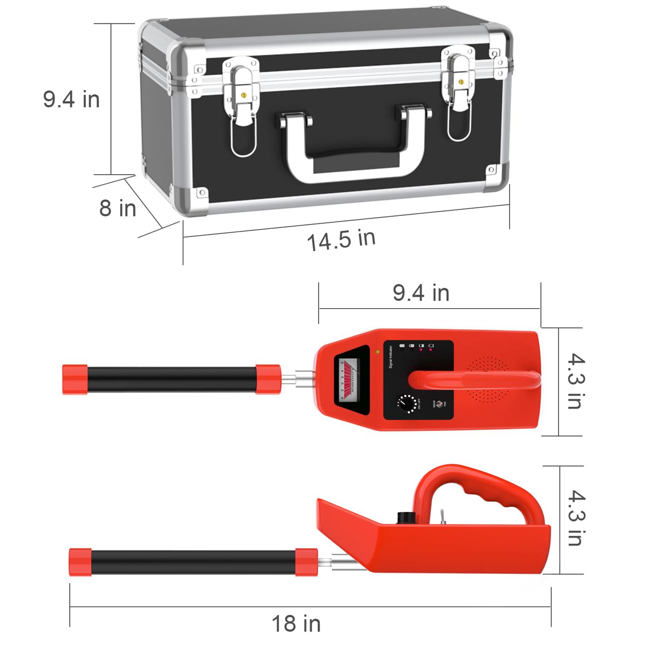 Snapklik.com : New Upgrade Pipe Locator, Anysun 512hz Receiver Sewer ...