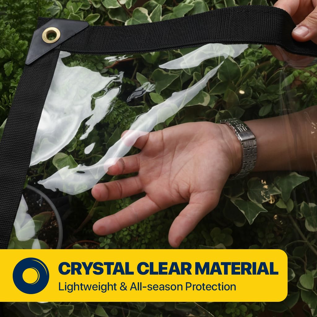 Snapklik.com : Seal Skin Covers Waterproof Clear Tarp 12x20 FT, 20 Mil ...