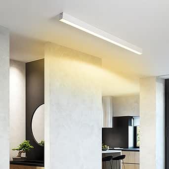 Long LED Ceiling Light Modern Minimalist Linear Ceiling Lighting ...