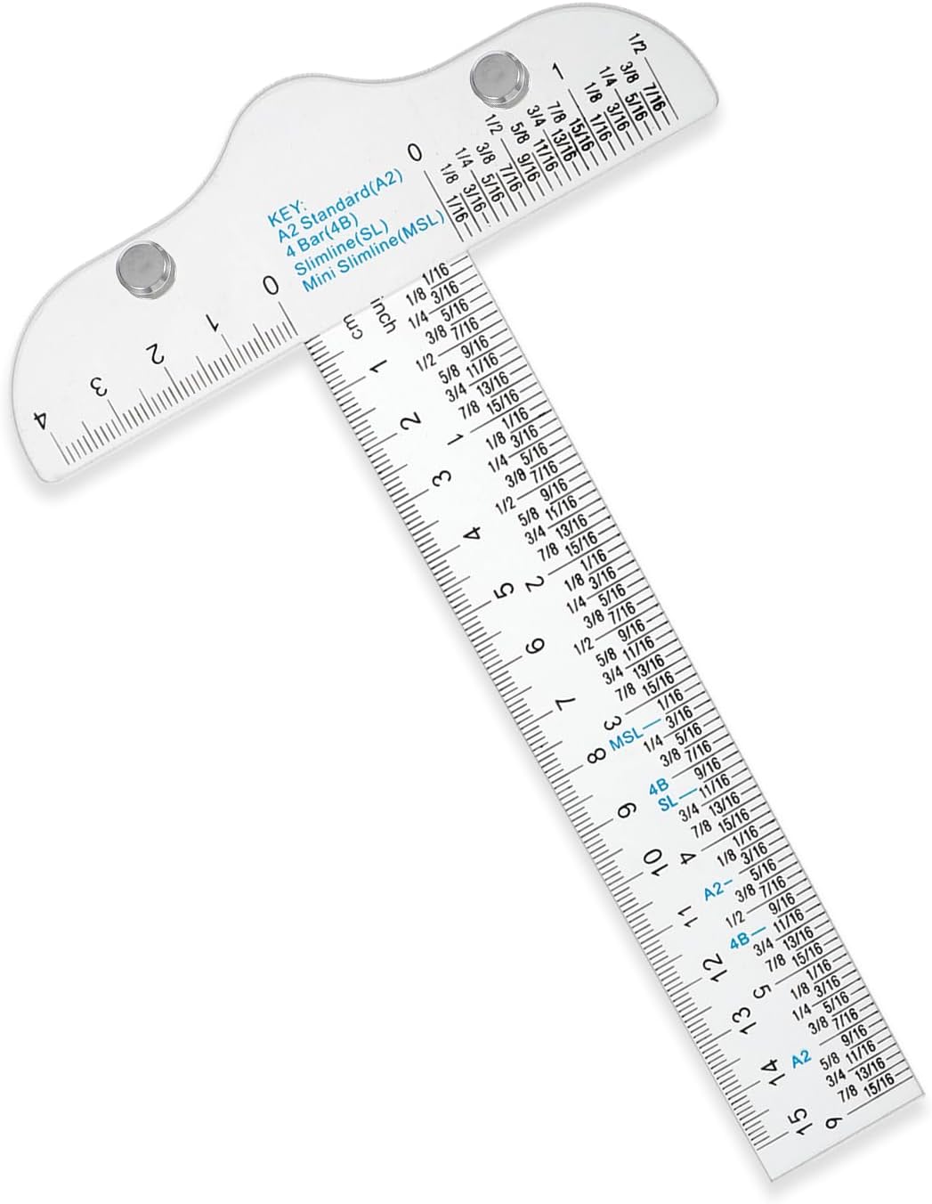 6 Inch Plastic T Square Ruler Clear Acrylic T-Square Ruler Junior T ...