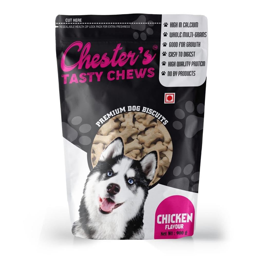 Buy Chester's Dog Biscuits for Adult Dog Oven Baked Chicken Flavour ...