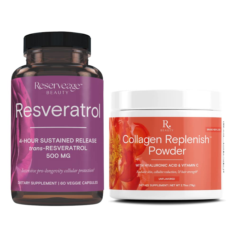 Amazon.com: Reserveage Resveratrol & Collagen Replenish Powder ...