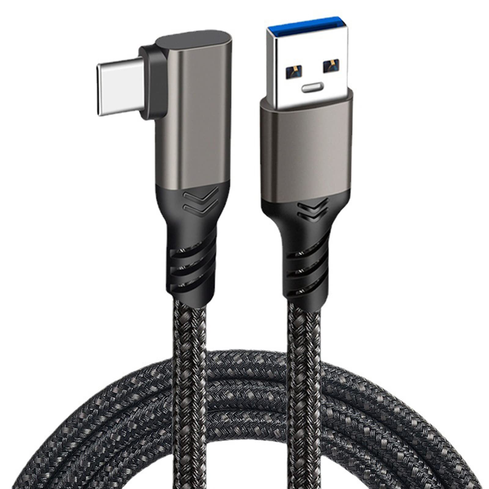 Amazon.co.jp: USB Type C ケーブル L字 (ガン色, 1m) Suptopwxm (10Gbps データ転送 /60W ...