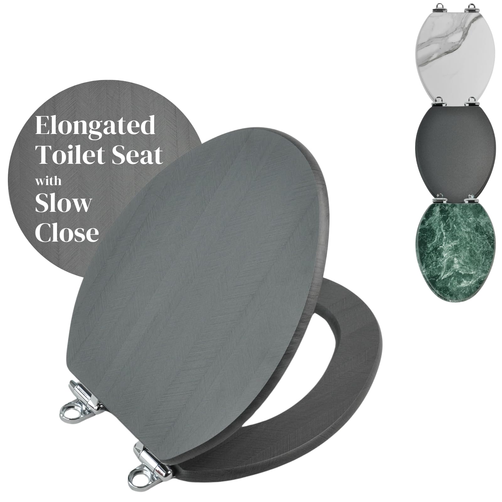 Elongated Toilet Seat Slow Closenull