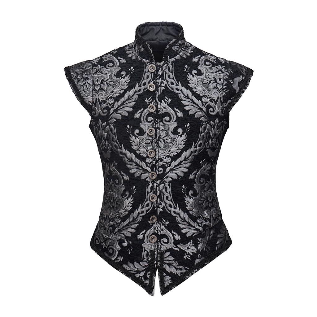 Amazon.com: CosplayDiy Mens Tudor Vest Victorian Suit Vest Tudor Jerkin ...