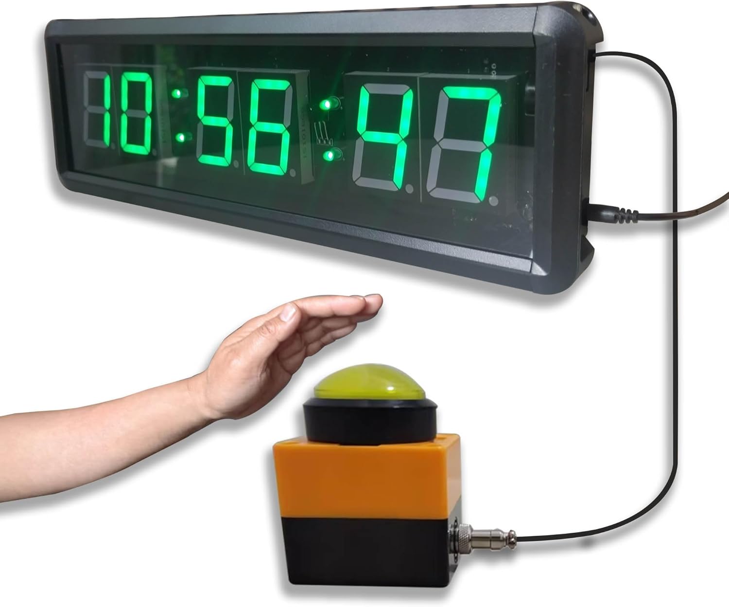 Amazon.com: Ledgital Countdown Timer Clock, Large Stopwatch with Tap ...