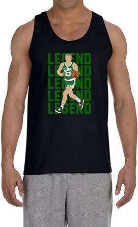 Black Celtics Larry Legend Text Pic Tank Top Adult at Amazon Men’s ...