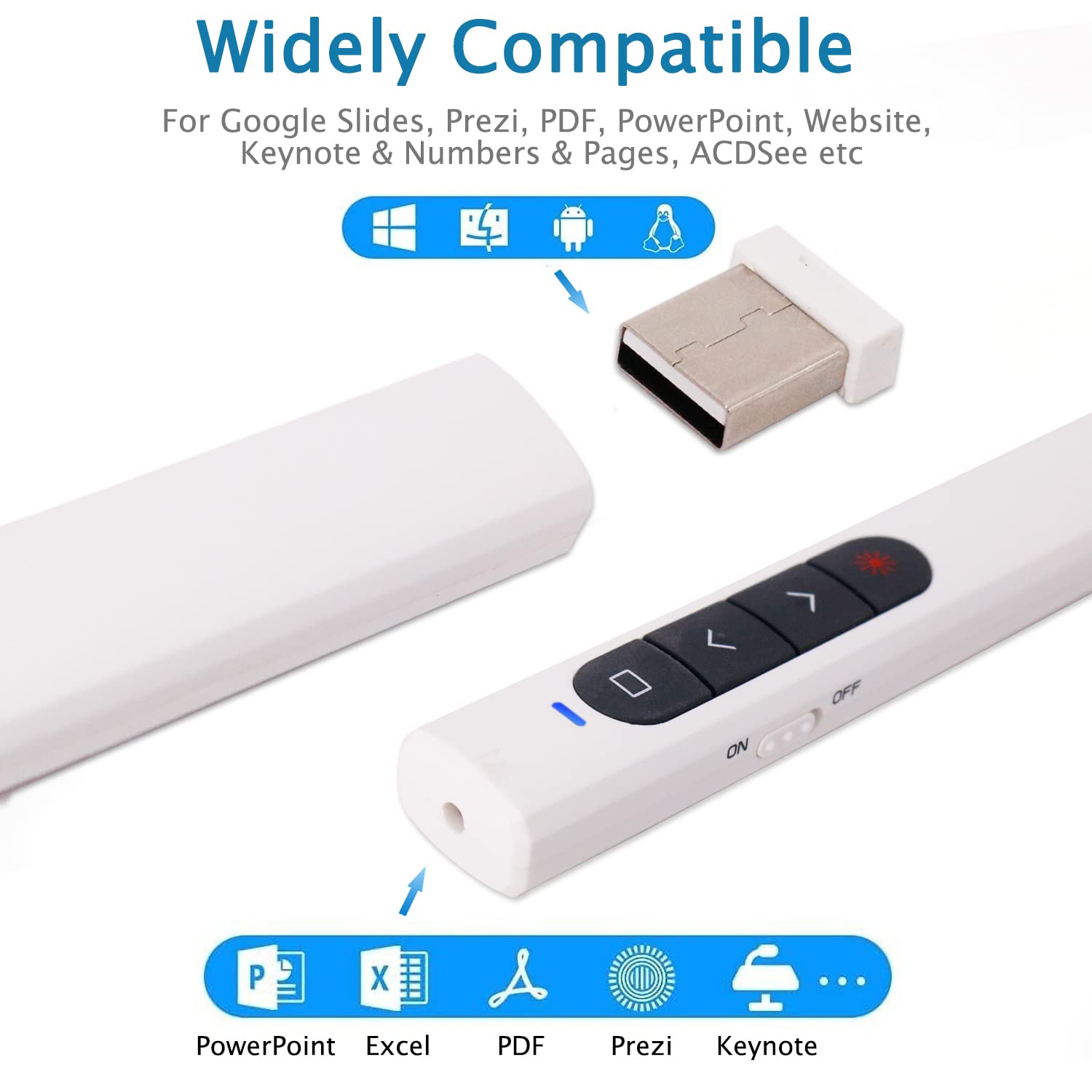 Snapklik.com : Wireless Presentation Clicker, Presenter Remote