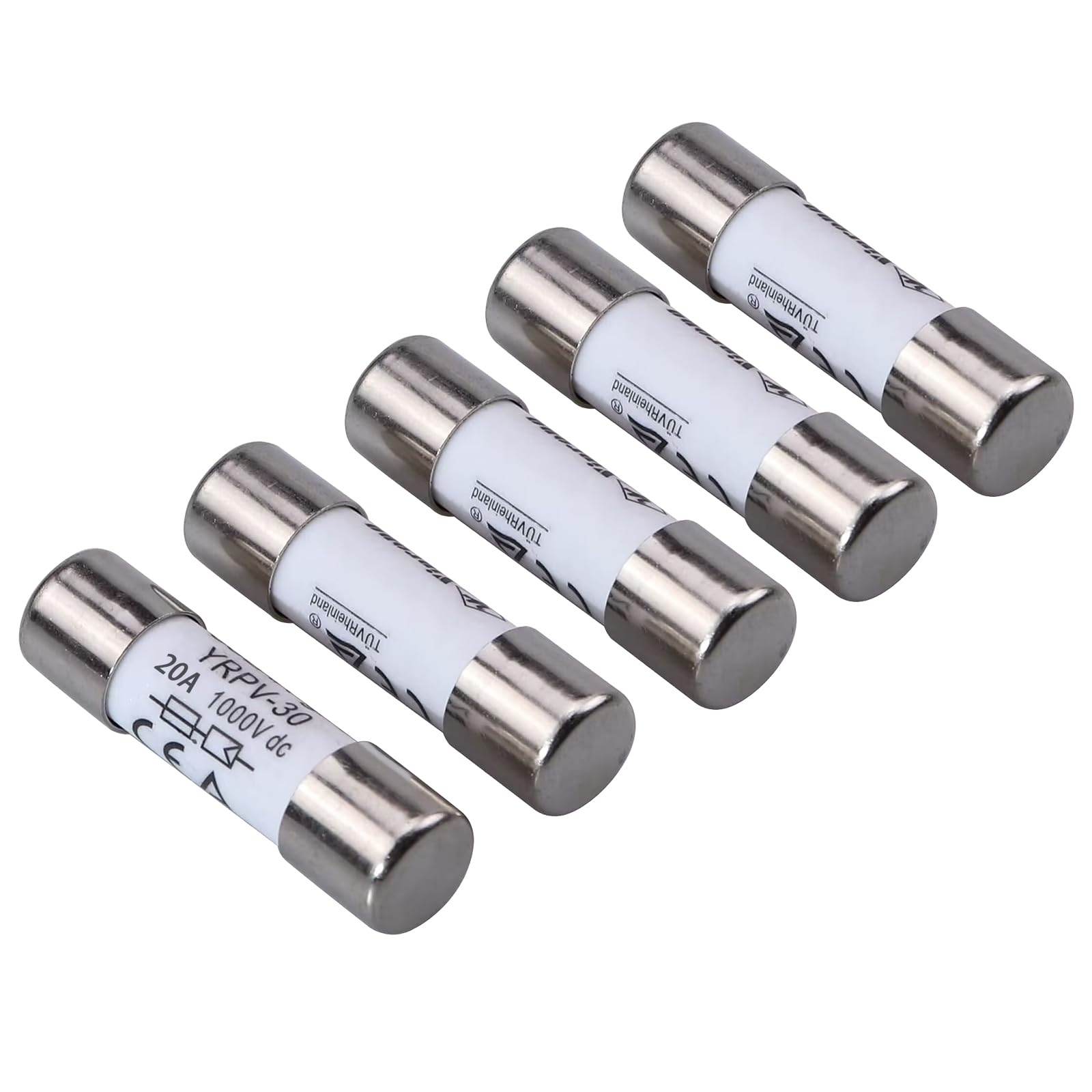 Snapklik.com : 5 Pcs 10x38mm 1000V DC Fusible Solar PV Photovoltaic ...