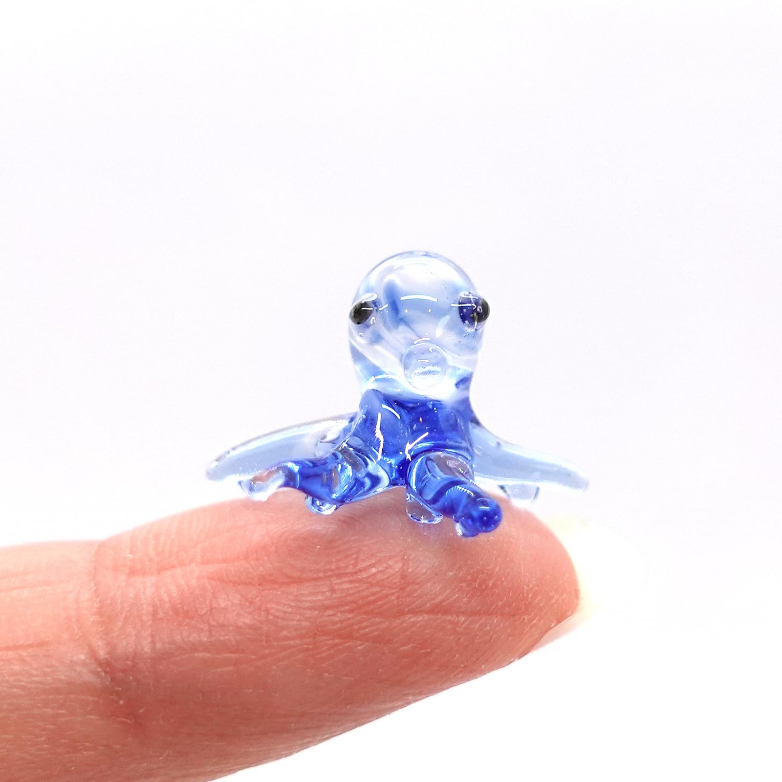 Amazon.com: Sansukjai Octopus Micro Figurines Hand Blown Glass Art ...