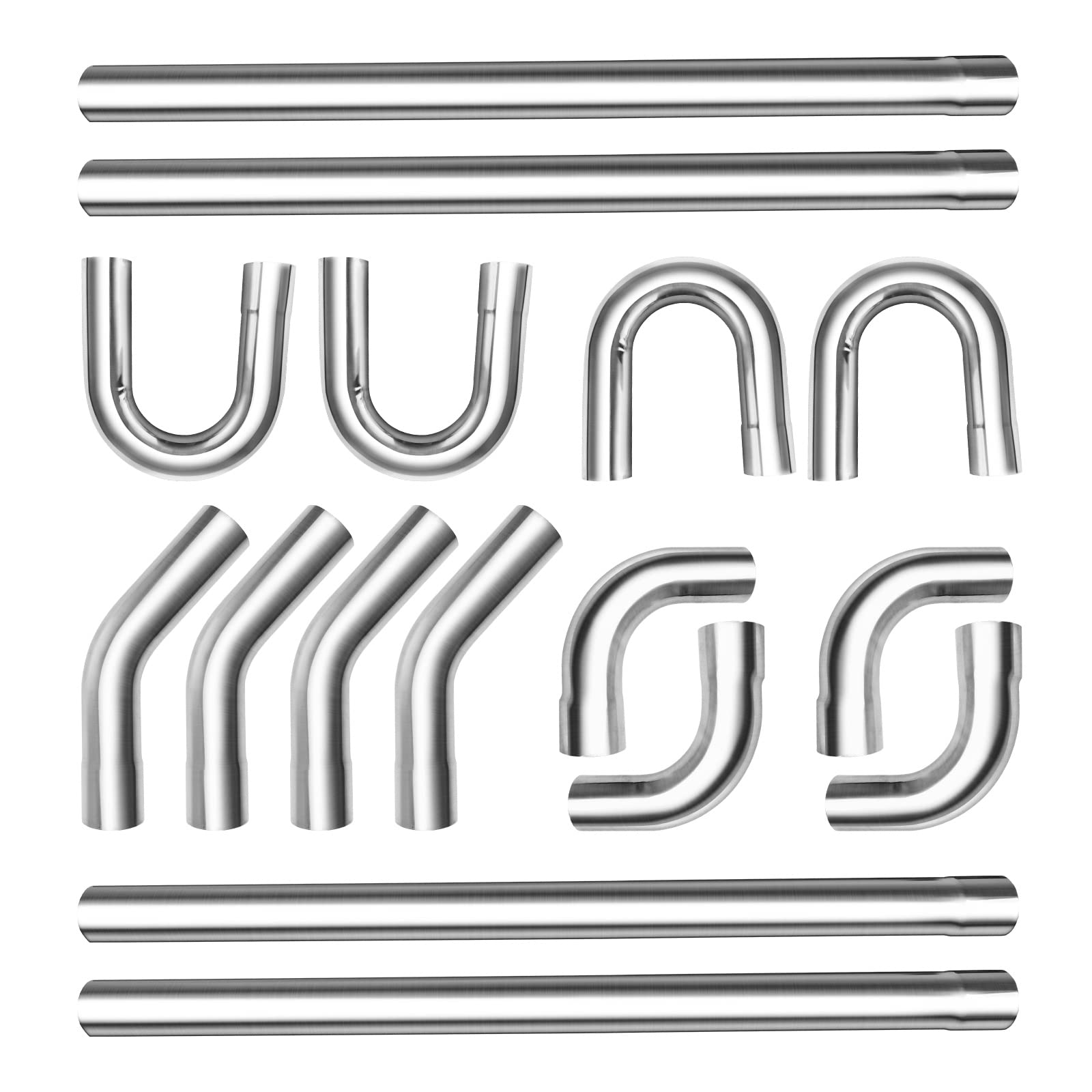 Snapklik.com : PHILTOP 2.25" Exhaust Pipe Kit, Mild Steel DIY Custom ...