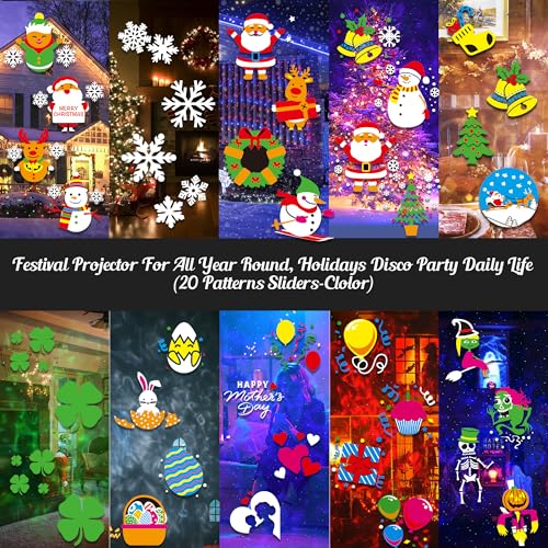 Snapklik.com : Christmas Halloween Projector Lights Outdoor, COOLWUFAN ...