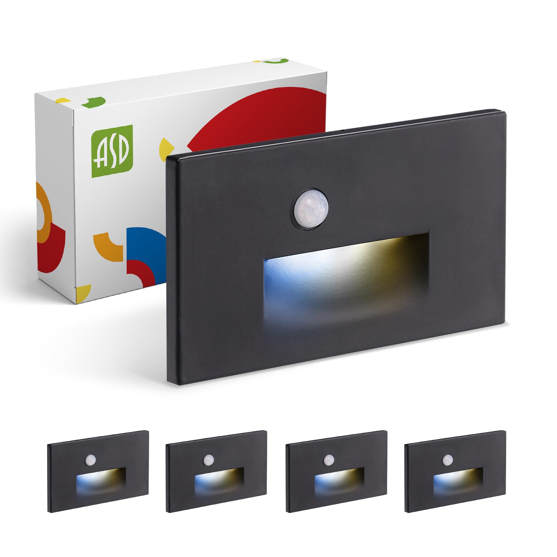 ASD LED Recessed Step Light Fixture | 3W 120LM 3000K-5000K 120V | 3CCT ...