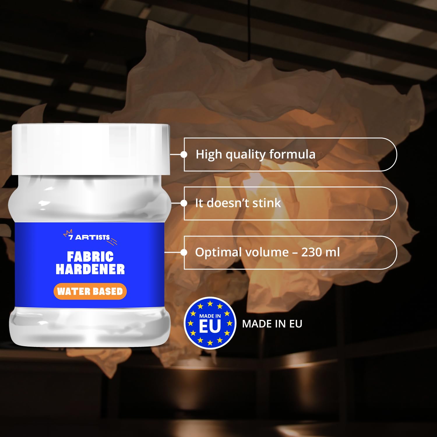 7 Artists Fabric Stiffener 230 ml Textile Hardener | Textile Stiffener ...