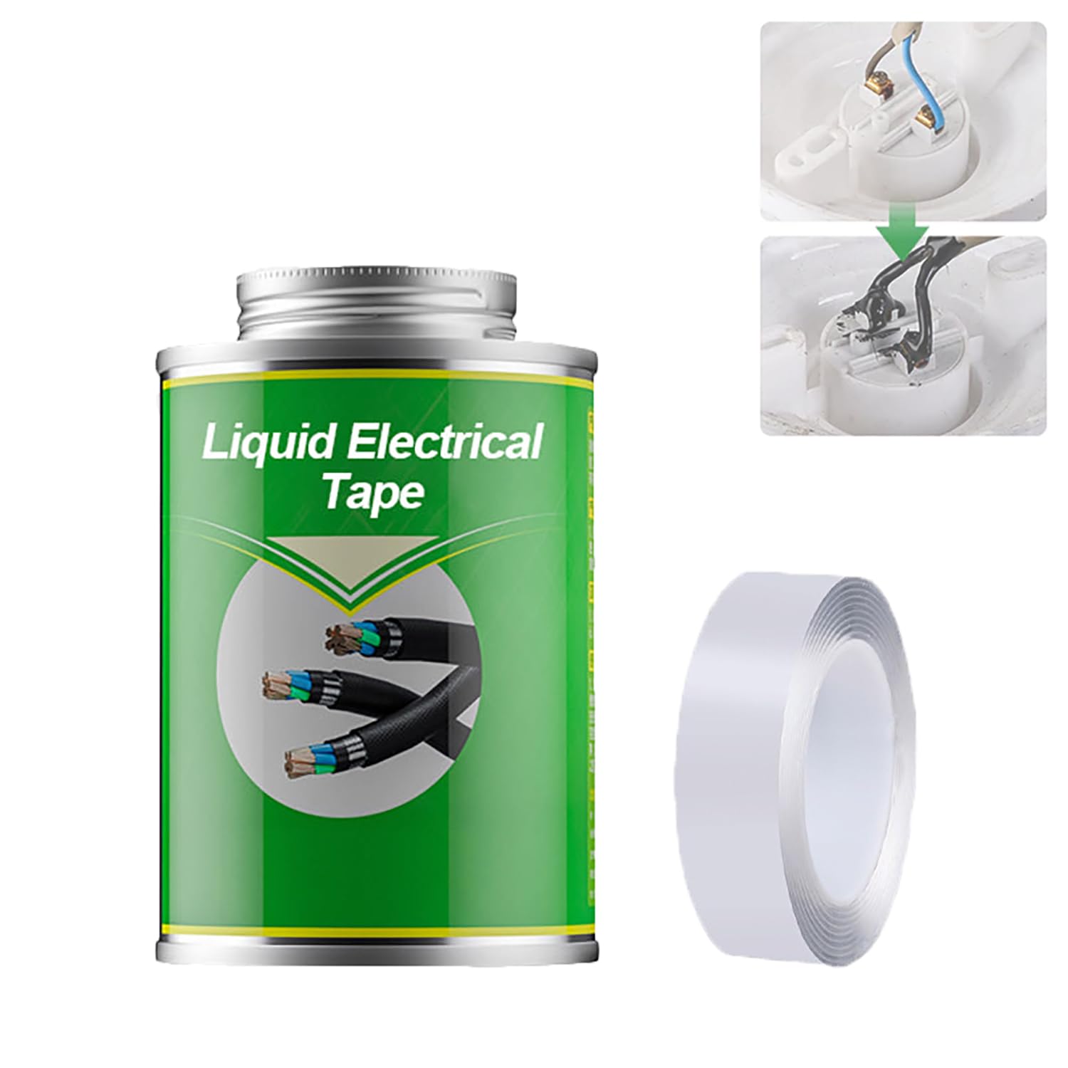 Liquid Electrical Tape, Liquid Rubber Waterproof Sealant, Black/White ...
