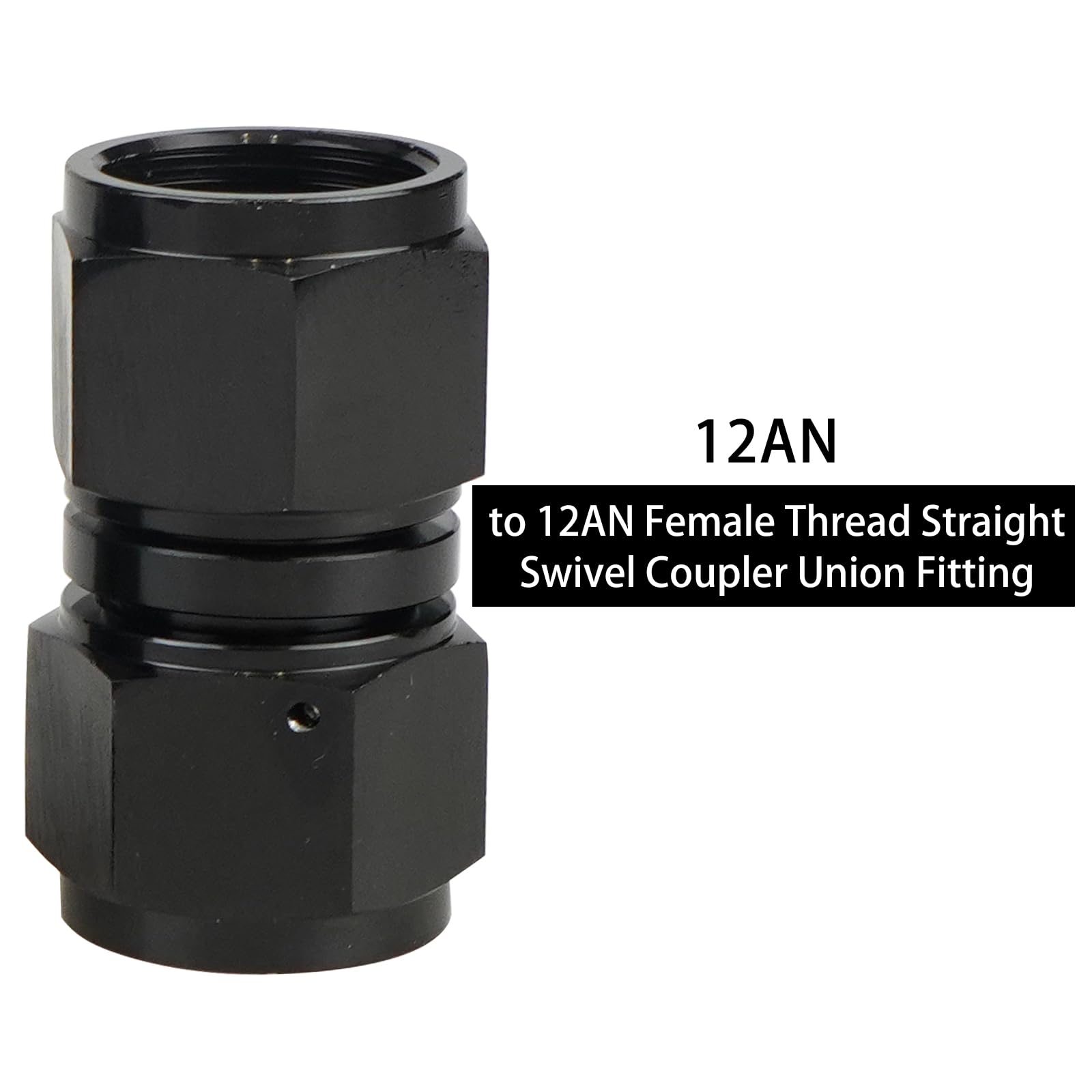 Snapklik.com : 12AN To 12AN Female Thread Straight Swivel Coupler Union ...