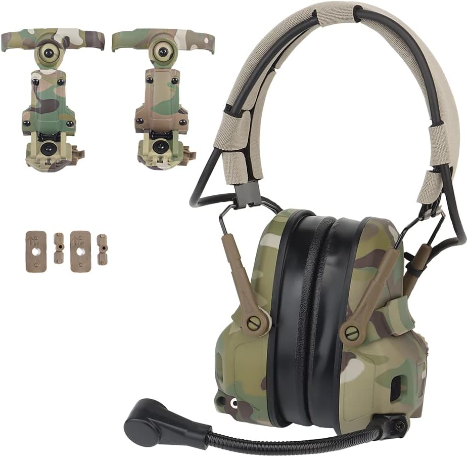 Amazon.com : Tactical Headset Hunting Shooting Noise Reduction Headset ...