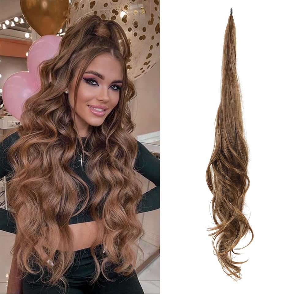 Sarephine Ponytail Extension 32 inch Flexible Wrap Around Ponytail Hair ...
