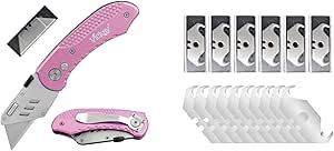 Vickay Purple Box Cutter Utility Knife Heavy Duty with 5 SK5 Quick ...