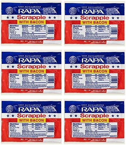 Amazon.com : Generic RAPA Original Scrapple 16 oz (Pack of 4) : Grocery ...