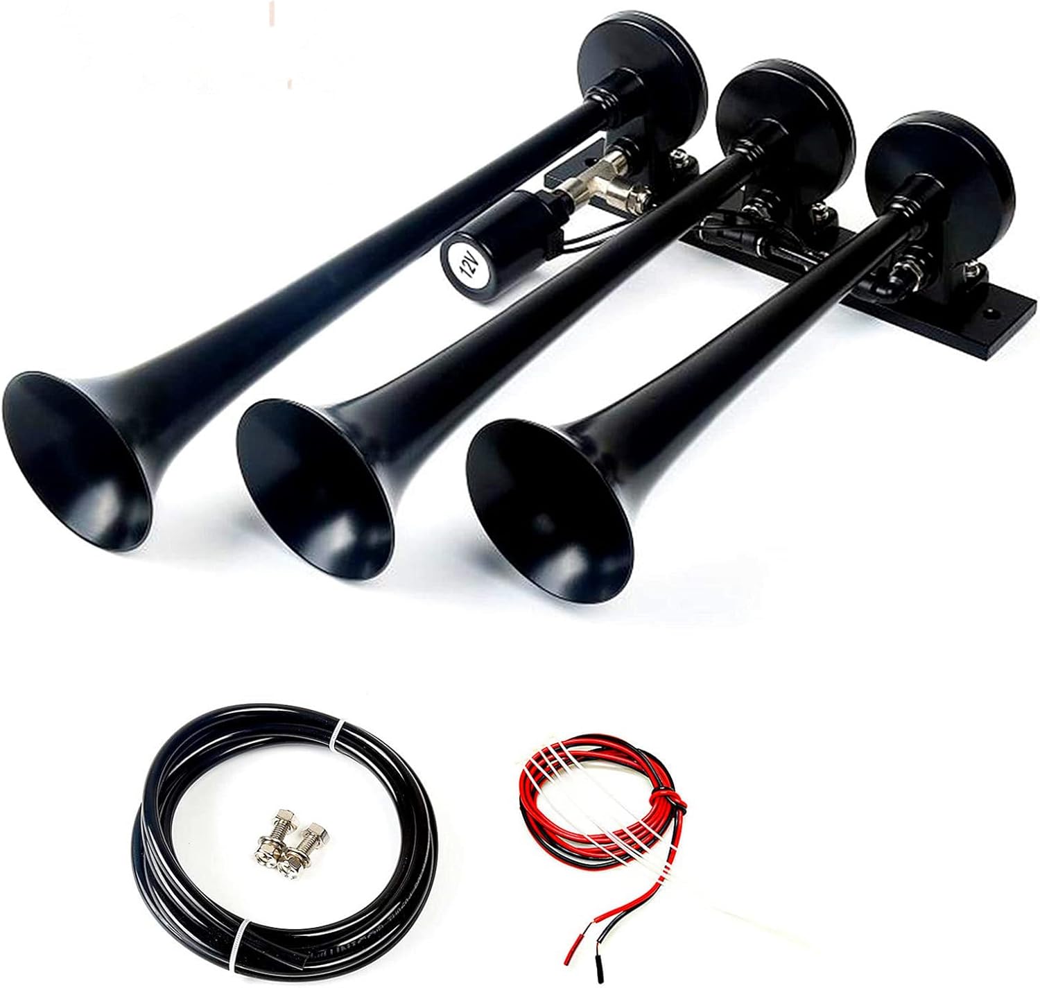 Amazon.com: Viping Three Tube Electromagnetic Electric Horn - 12V 165DB ...