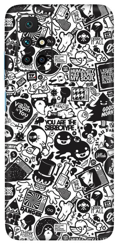 Amazon.in: Buy WRAP CRAFT Mobile Skin Sticker Compatible with Redmi 10 ...