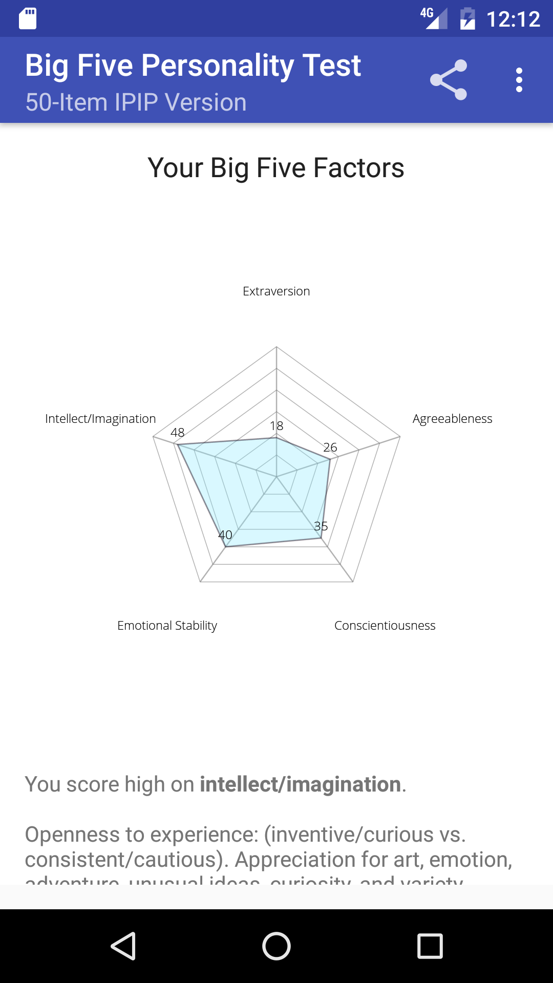 Big Five Personality Traits - App on Amazon Appstore