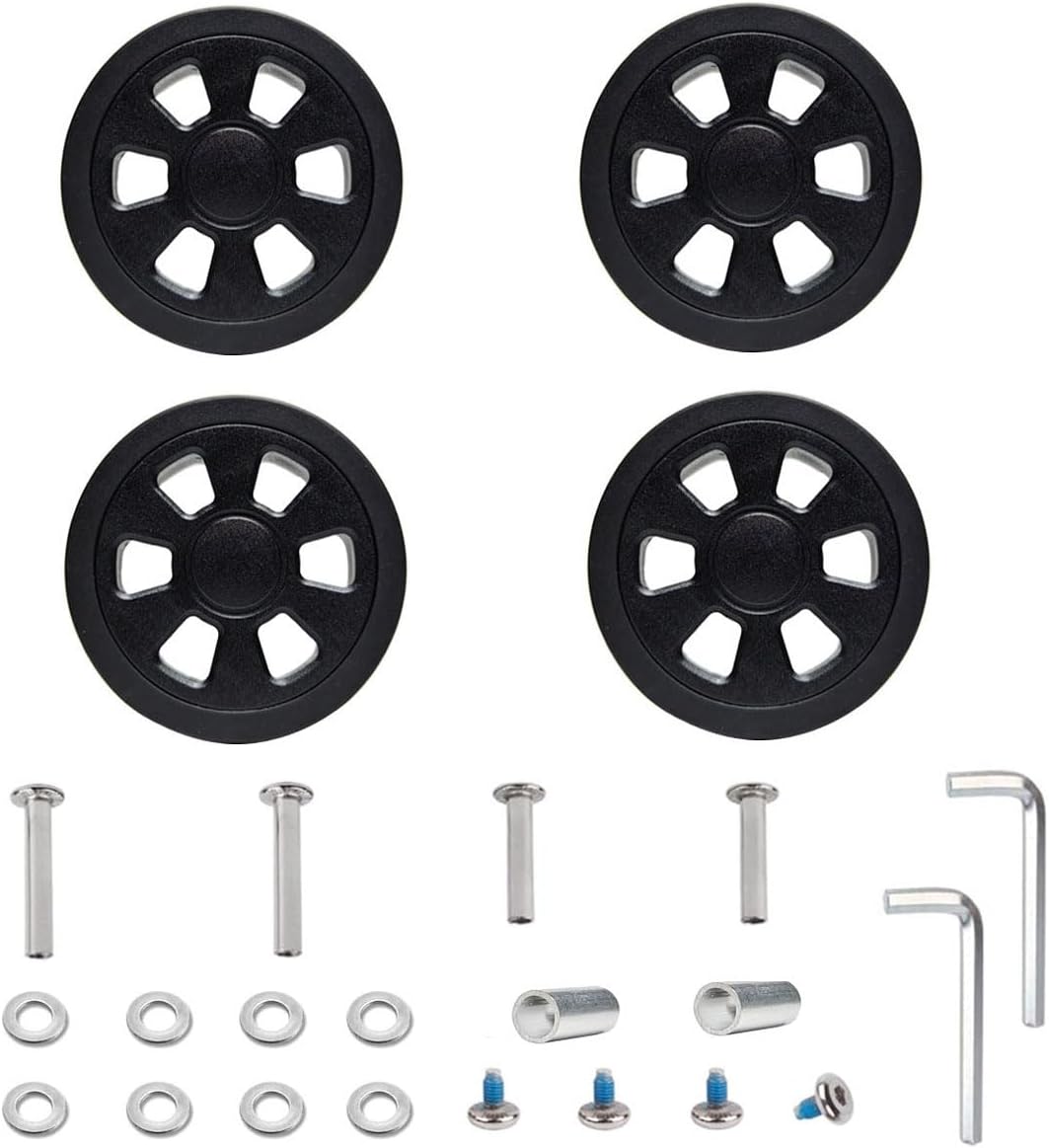 Amazon.com: Luggage Spinner Wheels Repair Set 4Pc Smooth Silent 360 ...