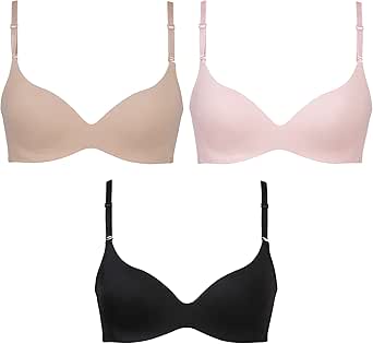 Amazon | [ウイング/ワコール] ノンワイヤーブラジャー 動いてもズレにくい 【シンクロブラ】 3/4カップ Date. MB4815 ...