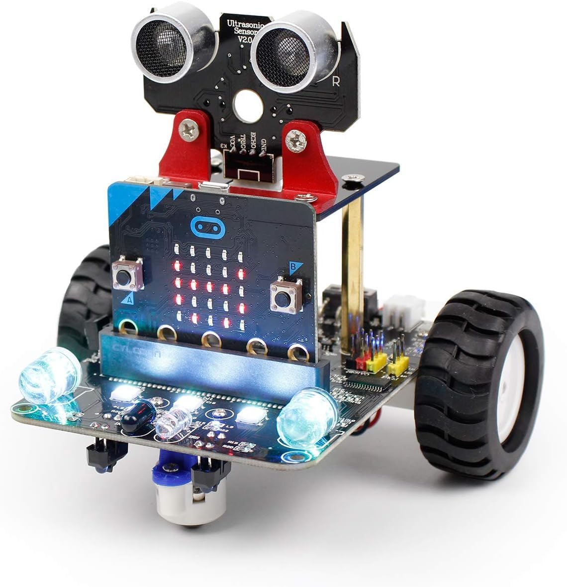 Yahboom Microbit V2 Coding Robot Car Kit BBC STEM Education for Kids to ...