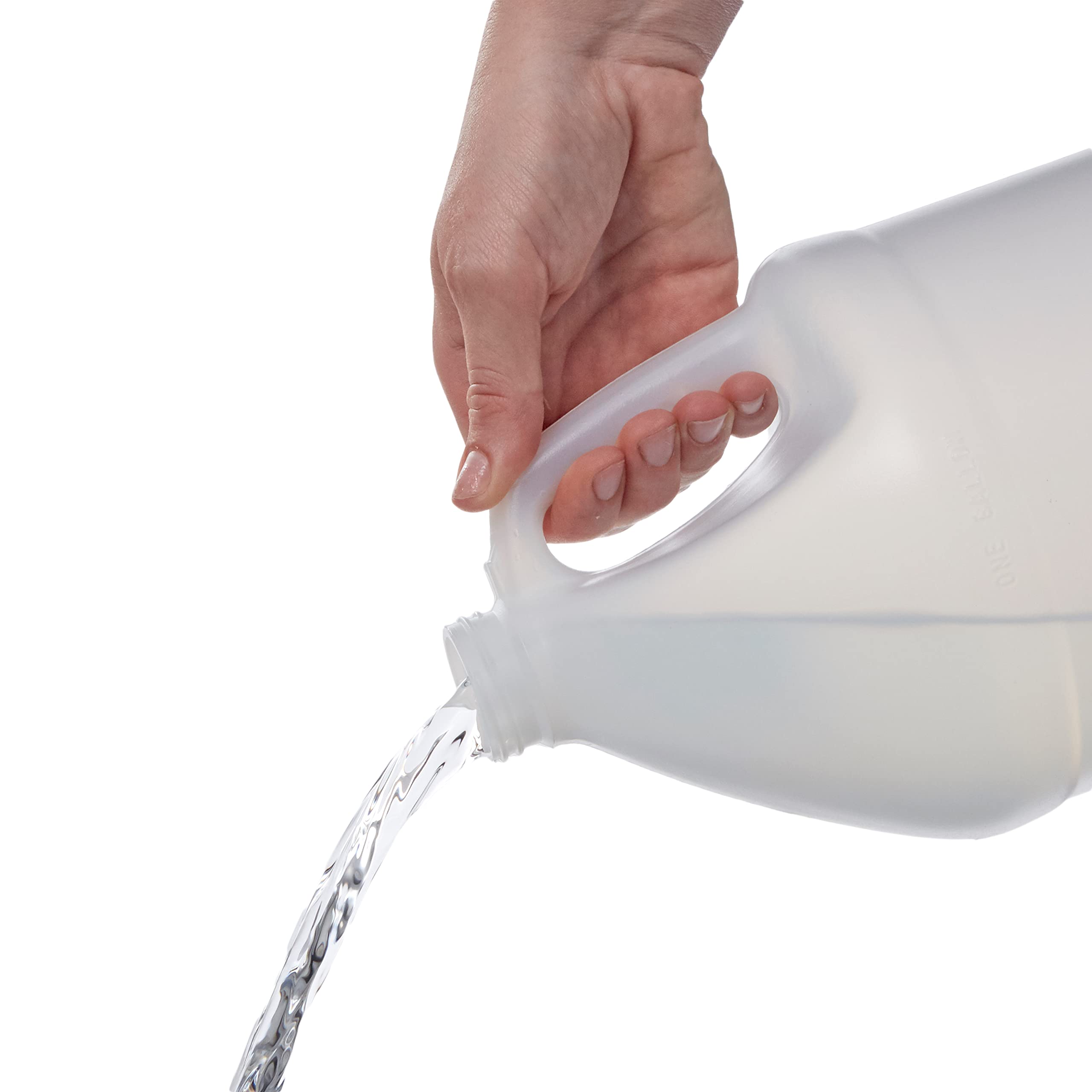 Oil Jug With Spout Hudson Exchange 1 Gallon Round Plastic Jug With Cap ...