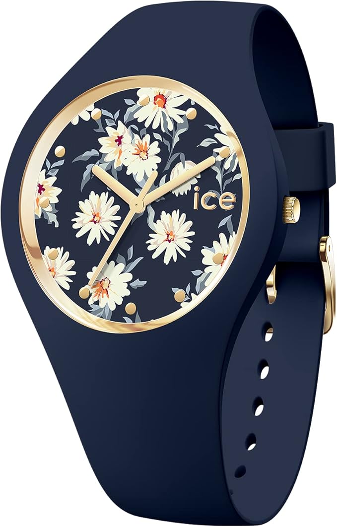 ICE-WATCH - ICE Flower Twilight Daisy - Montre Bleue pour Femme avec ...