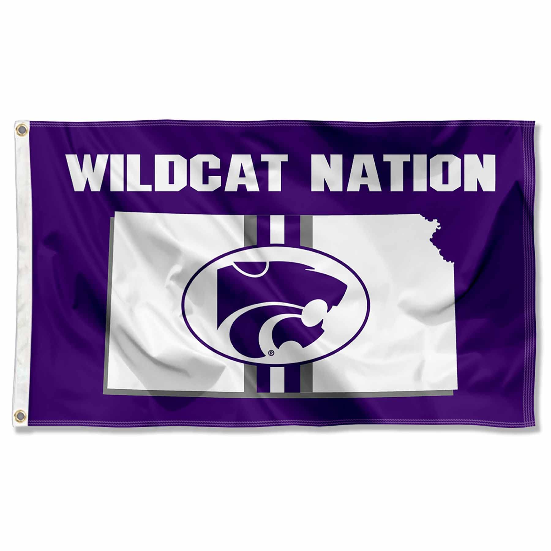 Amazon.com : College Flags & Banners Co. Kansas State Wildcats Wildcat ...