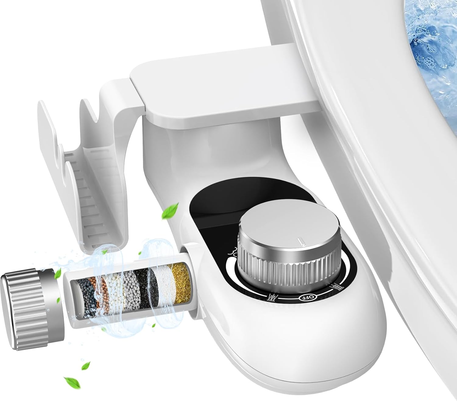 Bidet Attachment for Toilet with Filters, Non-Electric Self Cleaning ...