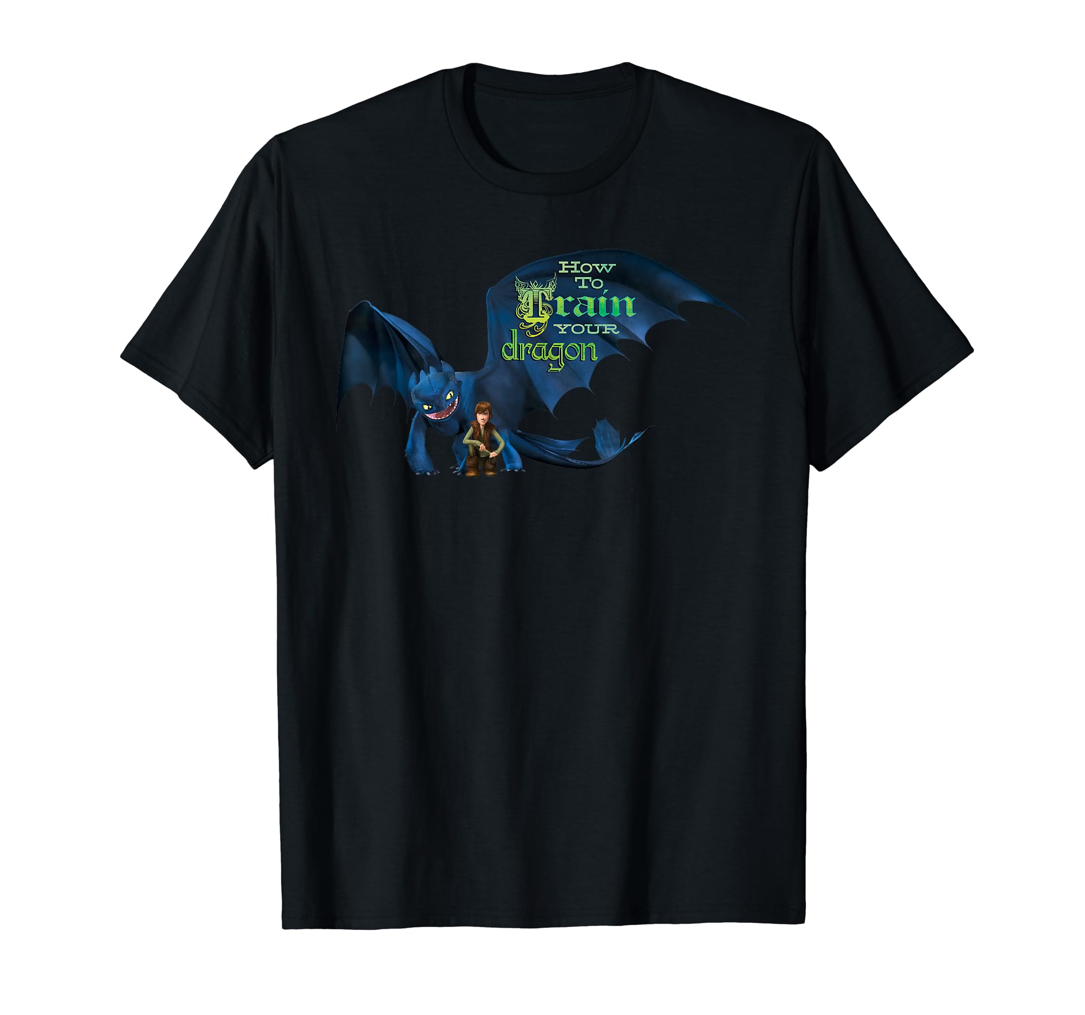 Amazon.com: DreamWorks' Dragons: Toothless and Hiccup Title T-Shirt T ...