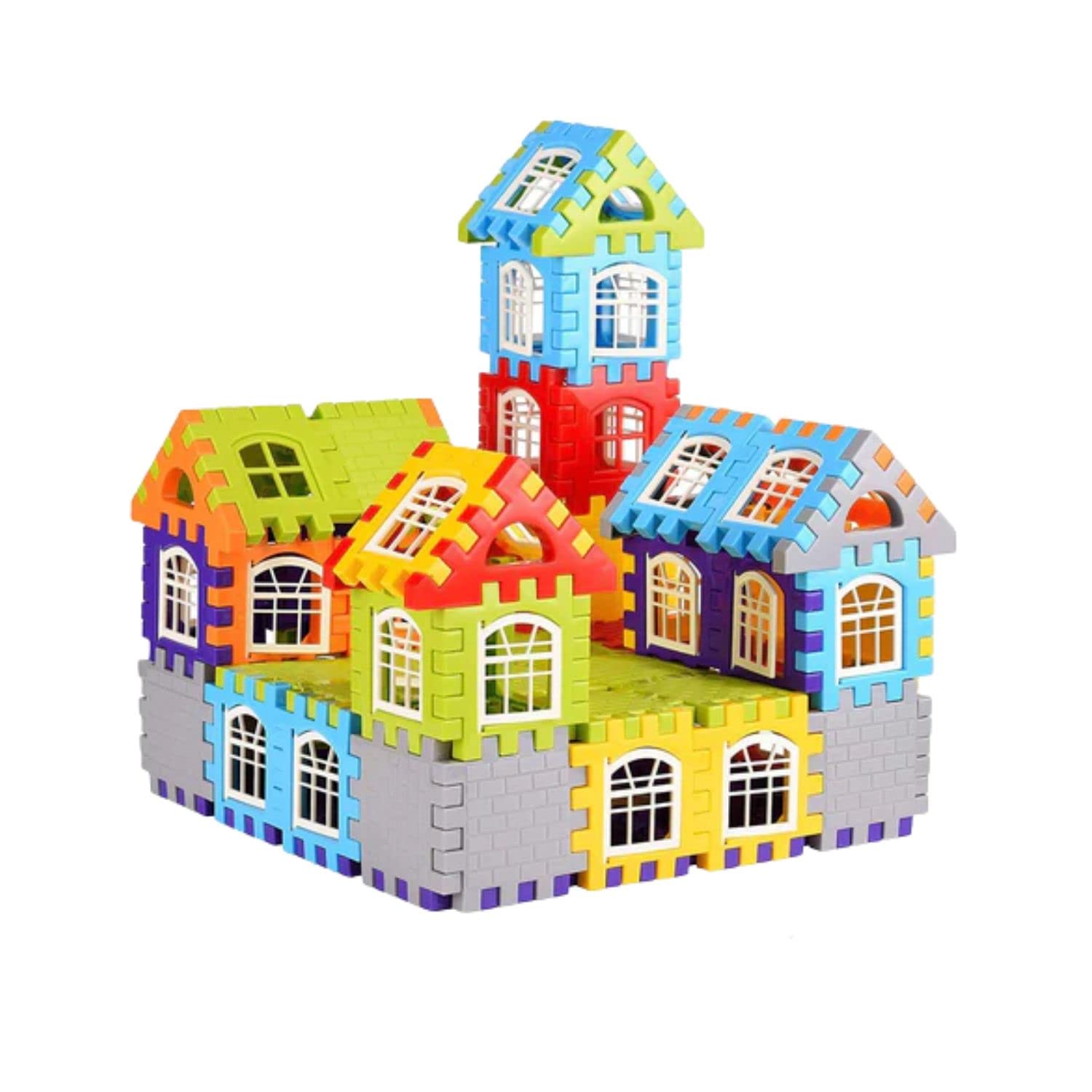 Kids Mandi House Building Blocks 200 Pieces| Constructive Play Blocks ...