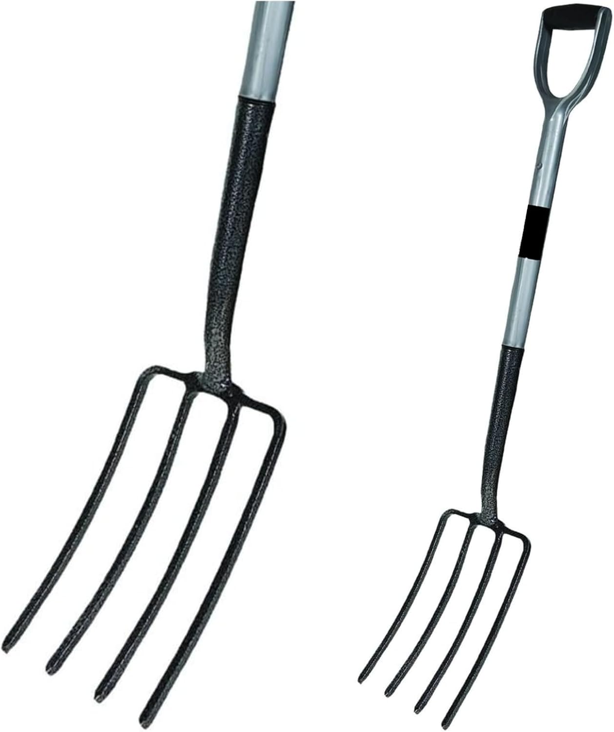 Golden Reality Heavy Duty Carbon Steel Digging Fork. Hardened and ...