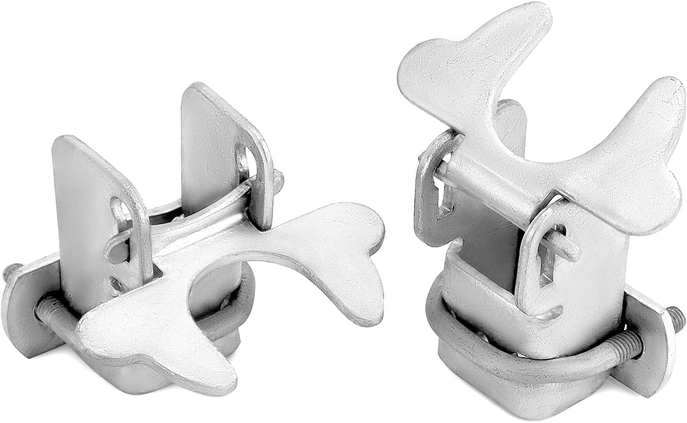Amazon.com: QWORK Fence Kennel Gate Latch, 2 Pack 1-3/8" Butterfly ...