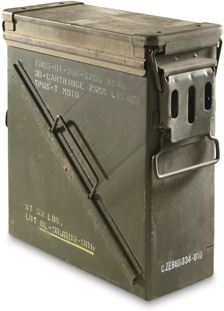 Amazon.com: Surplus U.S. Military PA125 25mm Ammo Can, Used : Sports ...