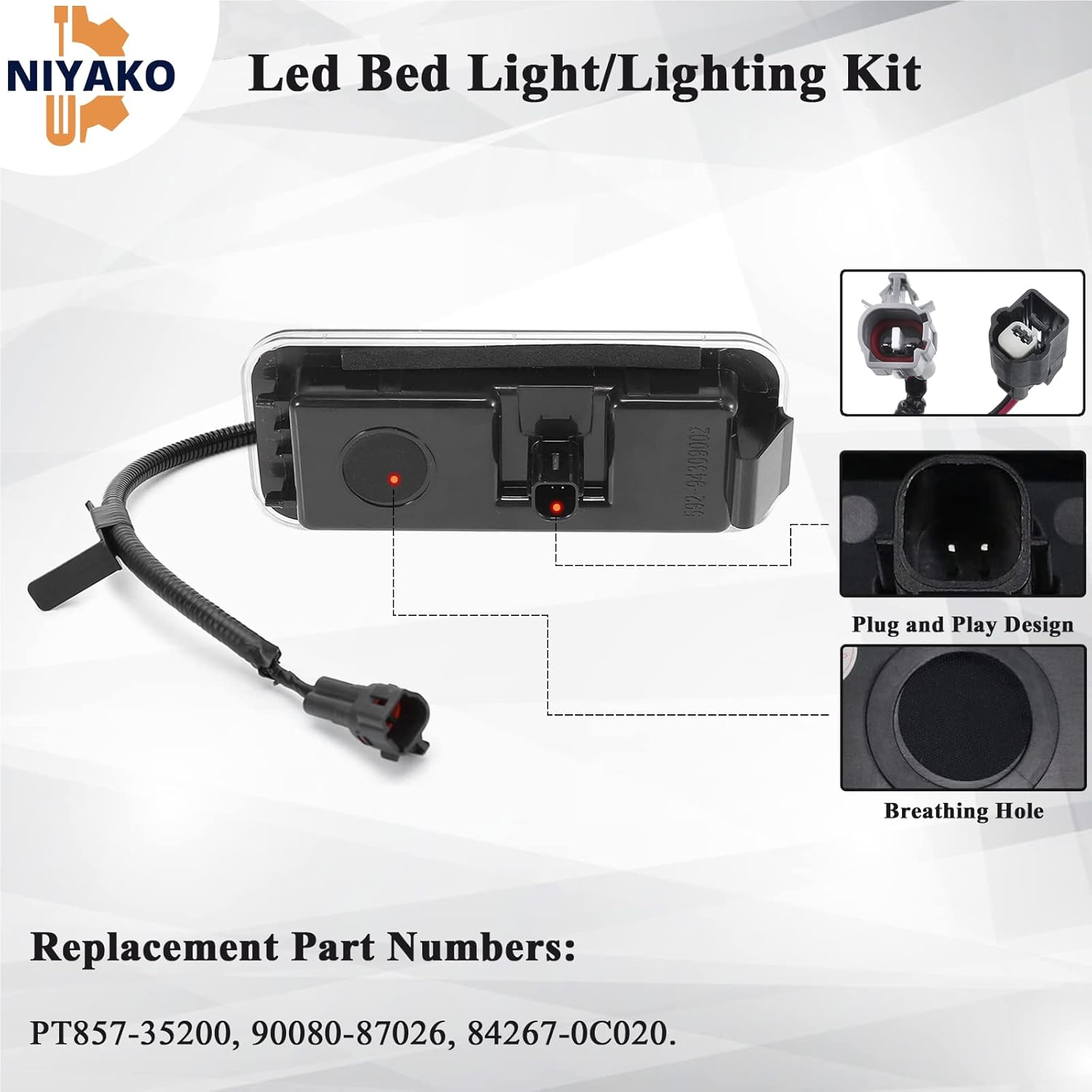 Kit de luz de camailuminación de repuesto # PT857-35200 90080-87026 ...