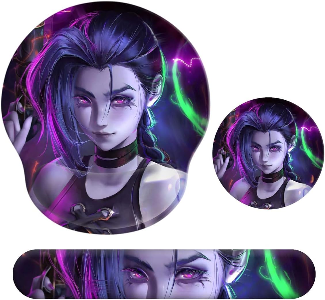 Amazon.com: fonyell Anime Mouse Pad with Wrist Rest Keyboard Wrist Rest ...