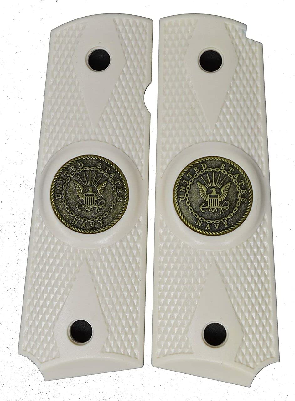 Buy Garrison Grip 1911 Colt Full Size and Clones with US Navy Pewter ...