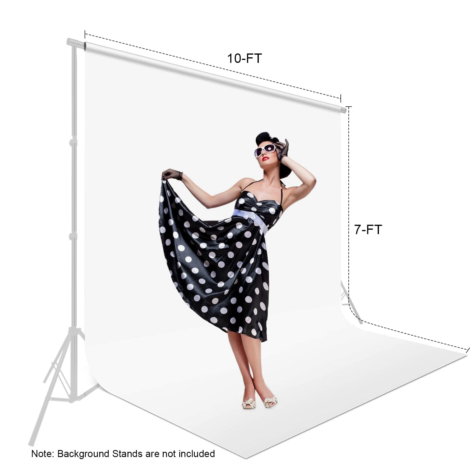 Buy 10 X 7 FT White Backdrop Background For Photography Professional buy-10-x-7-ft-white-backdrop-background-for-photography-professional