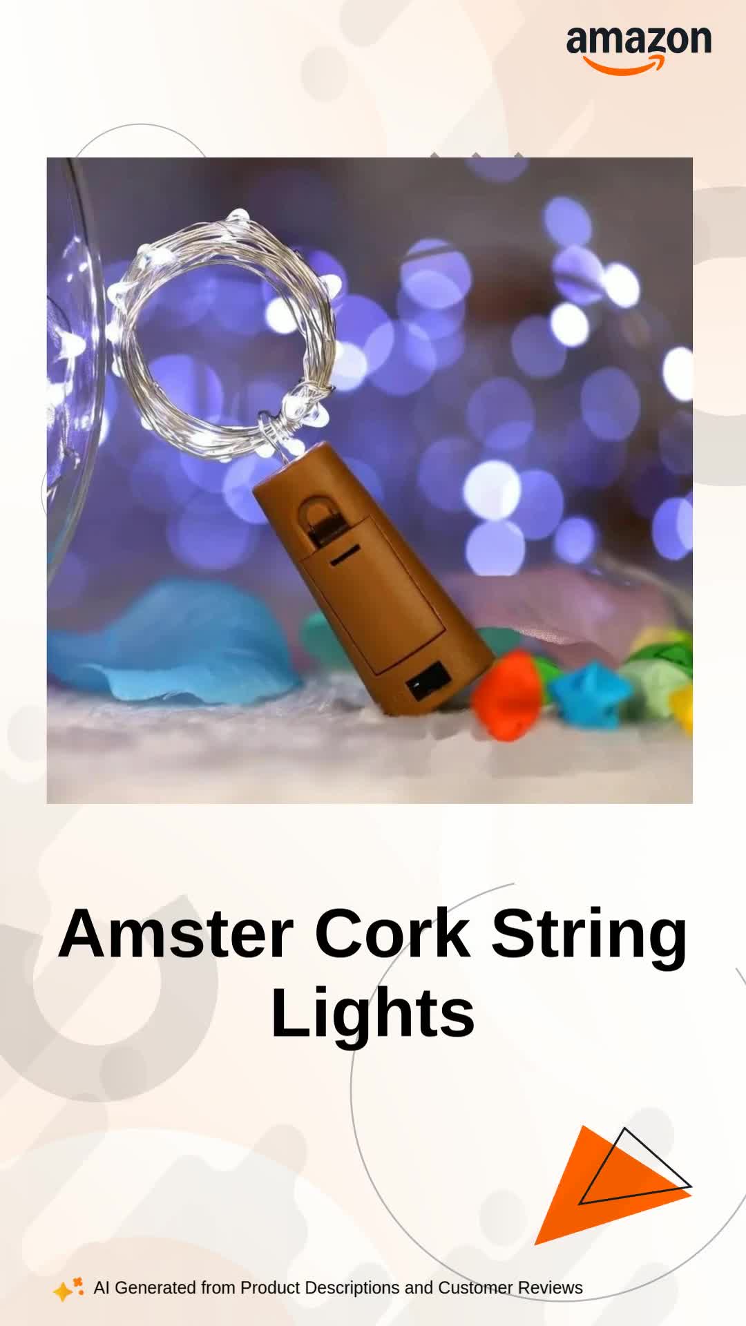 Watch Amster Cork String Lights on Amazon Live