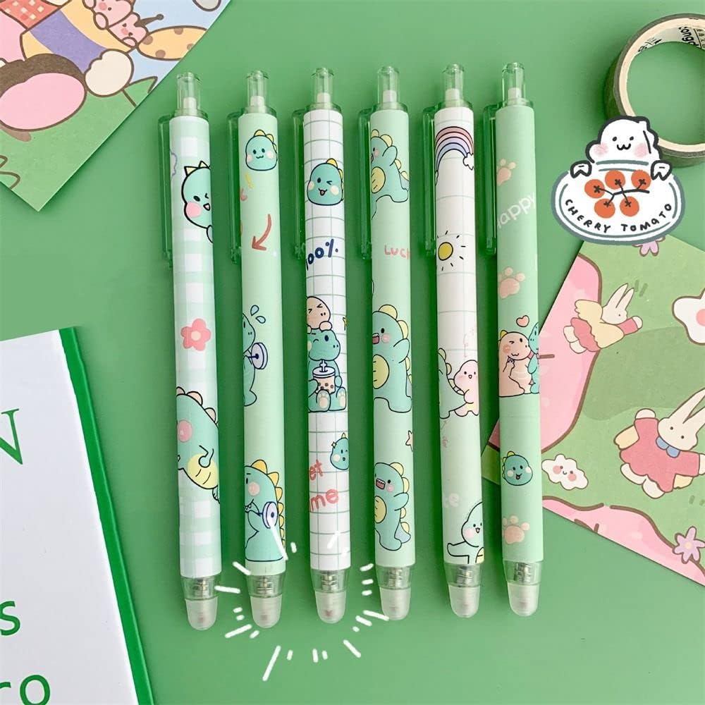 Amazon.com: Erasable Pen 0.5mm Blue Gel Pens Plastic Cartoons Press Pen ...
